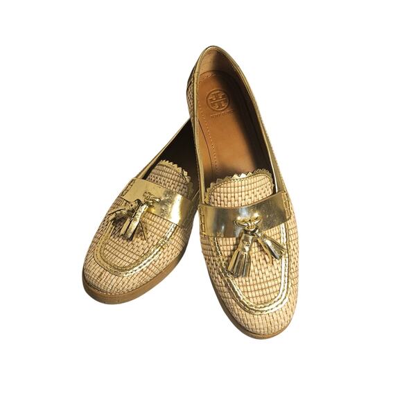 Tory Burch | Shoes | Tory Burch Careen Raffia Dress Loafer Mirror ...